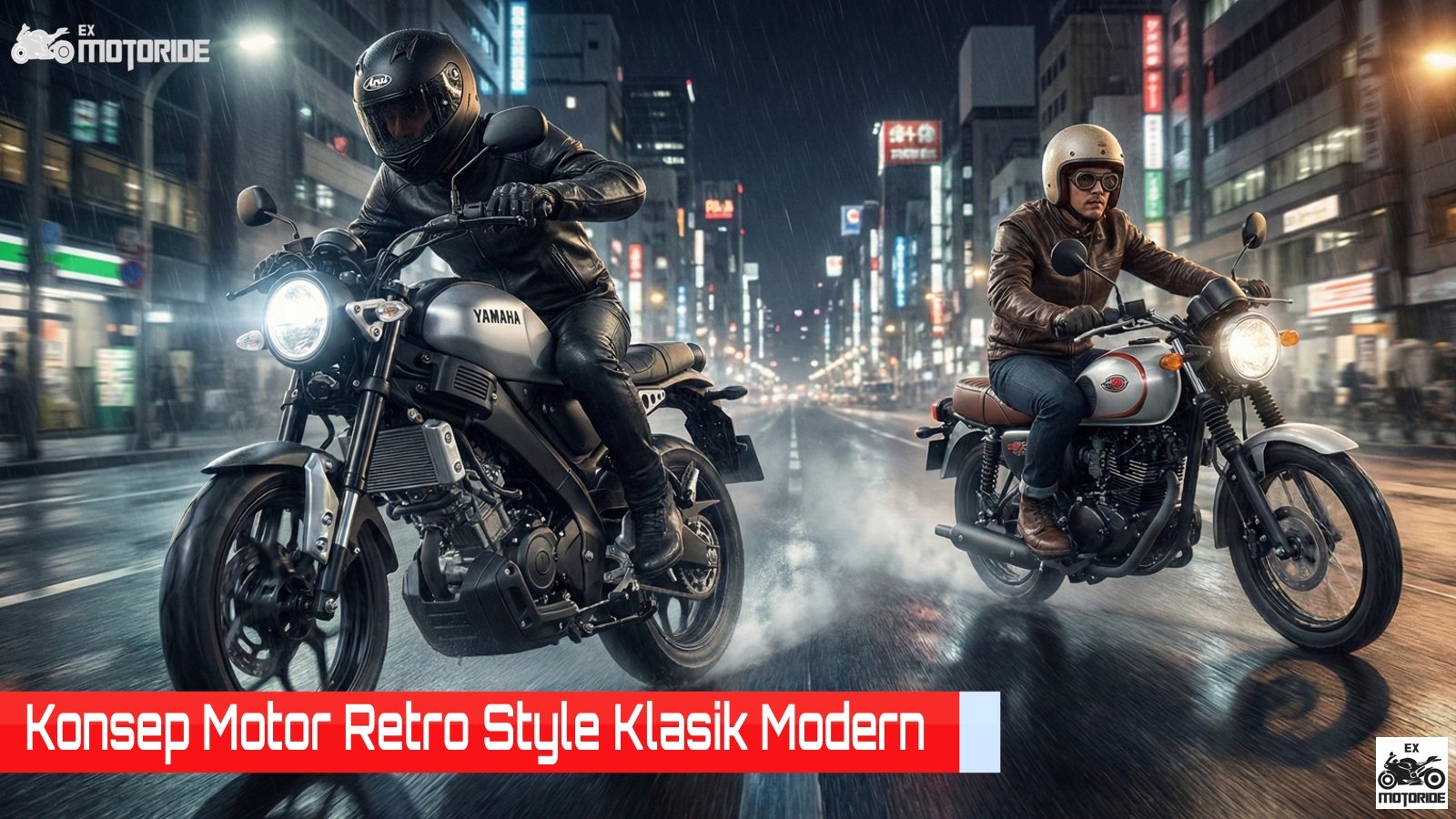 Duel Motor Retro Modern: Kawasaki W175 vs Yamaha XSR 155